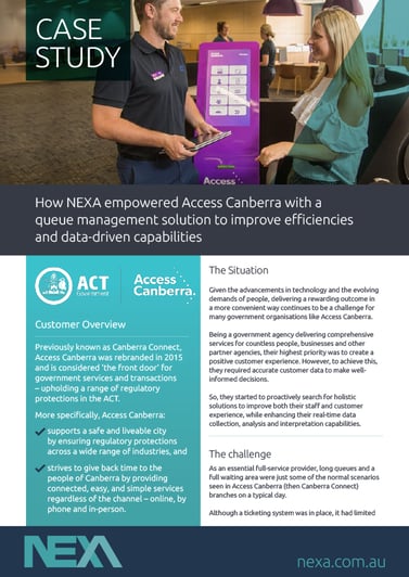 Access Canberra Case Study